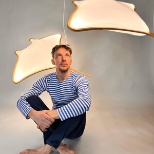 Handmade Manta Ray Lamp: Nautical LED Pendant Light - Etsy
