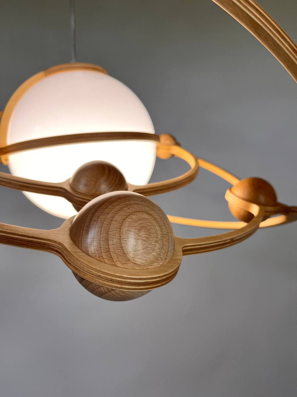 Tellurian Pendant Lamp: Nordic Mid-century Plywood Ceiling Light - Etsy