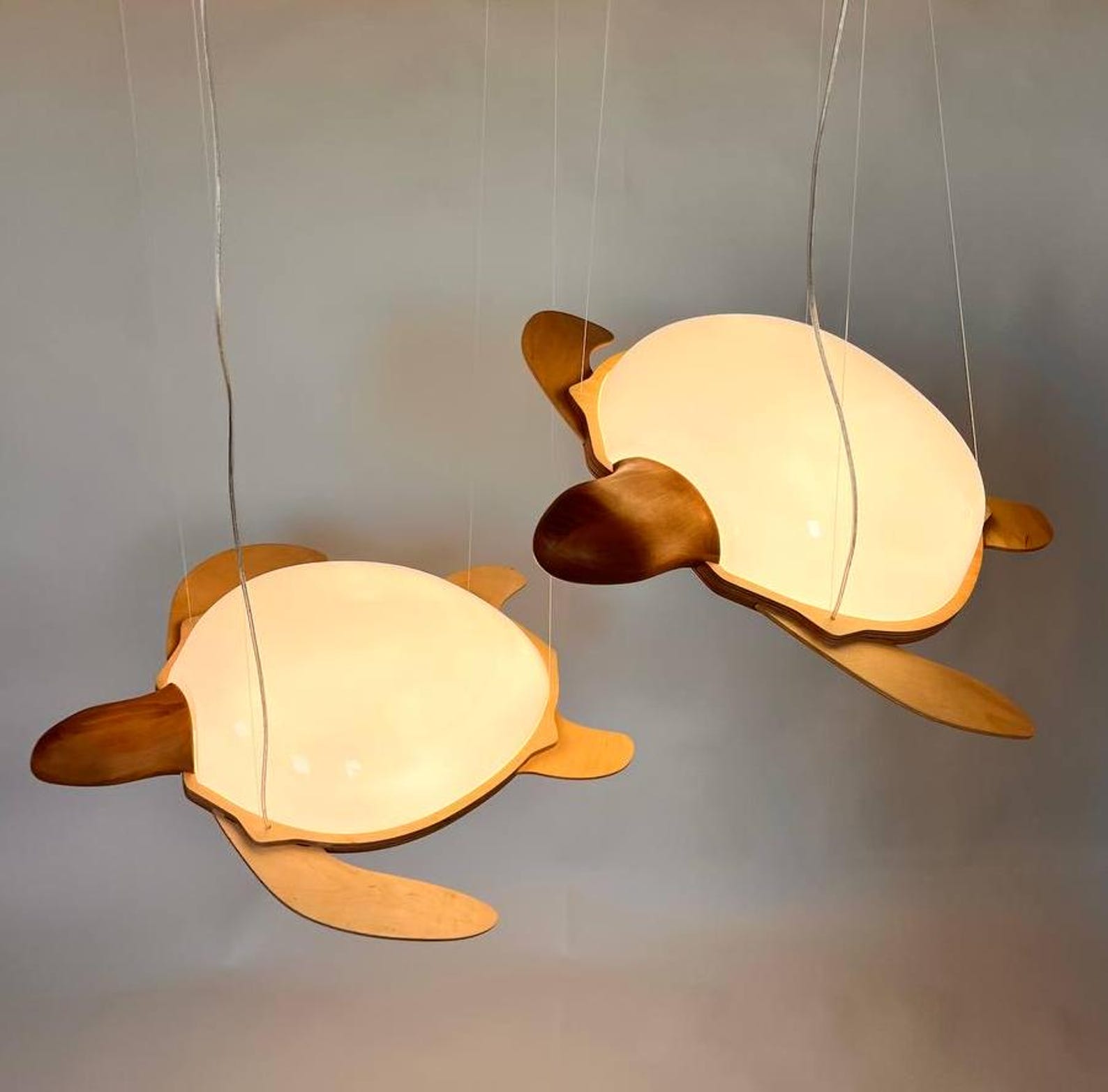 Handmade Sea Turtle Lamp: Coastal Dining Lighting - Etsy