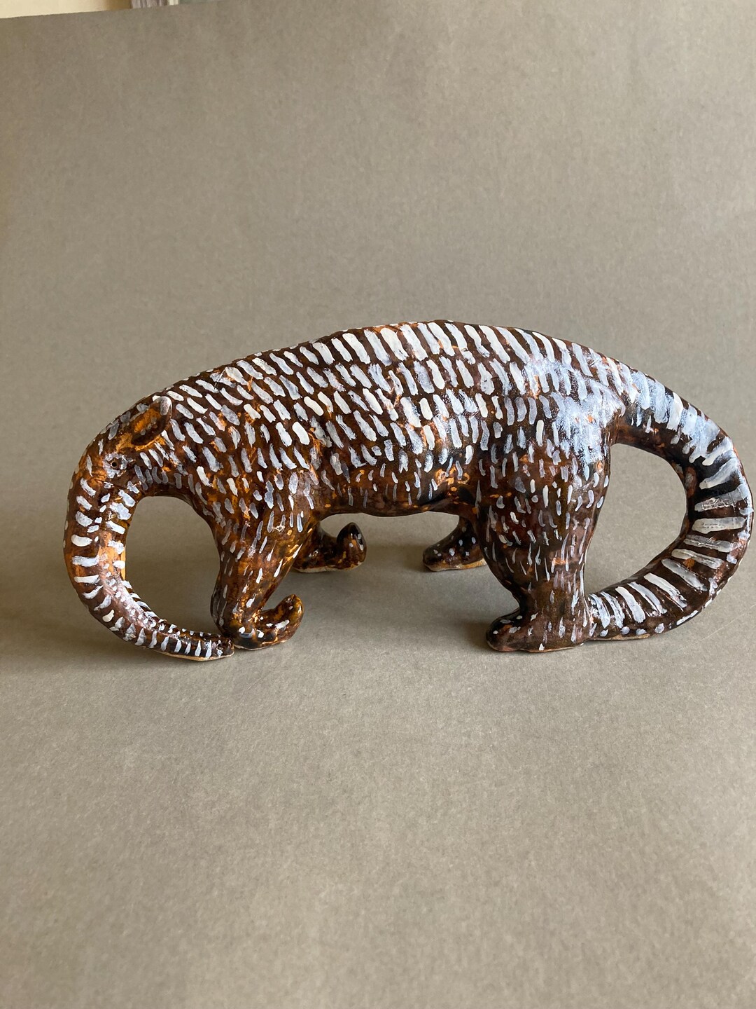 Anteater, Animal Sculpture, Aboriginal Art, Original, Naif, Figurative ...