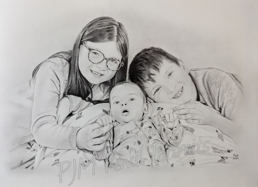 Hand Drawn Pencil Potrait | People Portrait | Pencil Portrait | Pencil ...