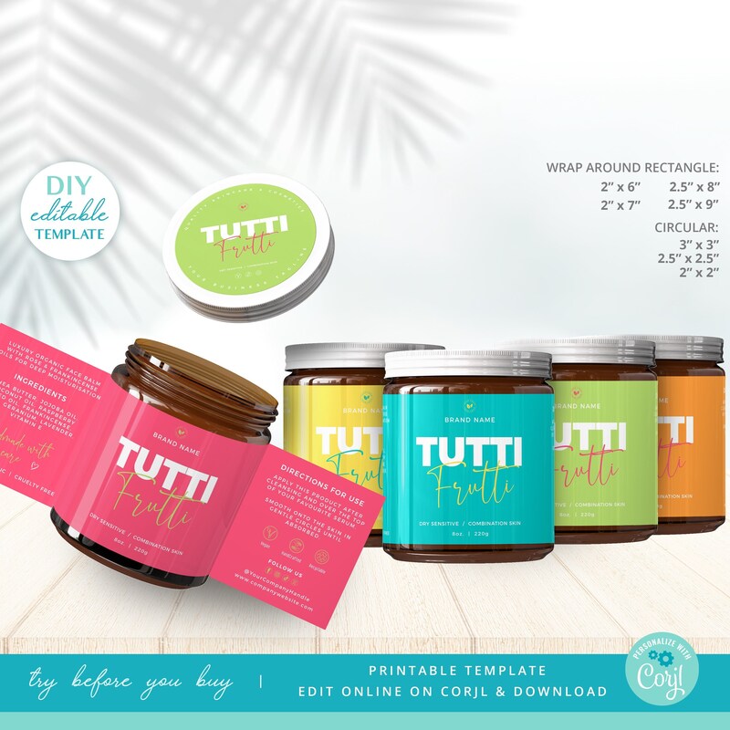 Cosmetic Labels - Etsy