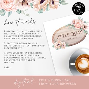 Editable Rustic Logo Template, DIY Edit Farmhouse Business Logo ...