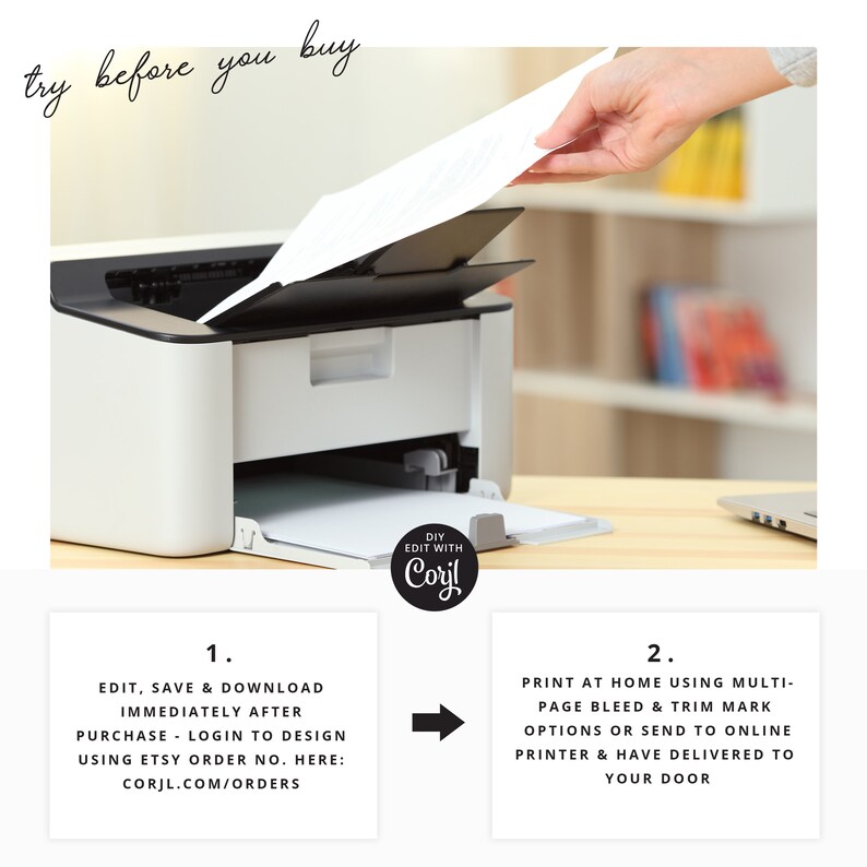 Editable Box Seal Label Template 3 Sizes DIY Edit Box Seal - Etsy