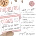 Cookie Care Card Editable Template 2 Sizes Printable Biscuit - Etsy