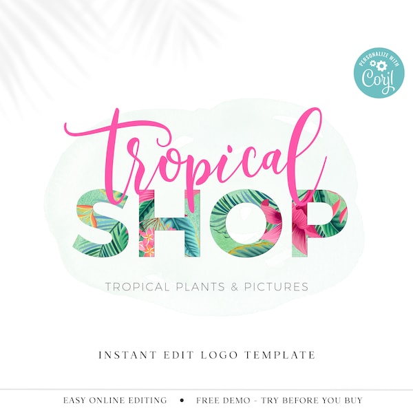 Tropical Logo - Etsy