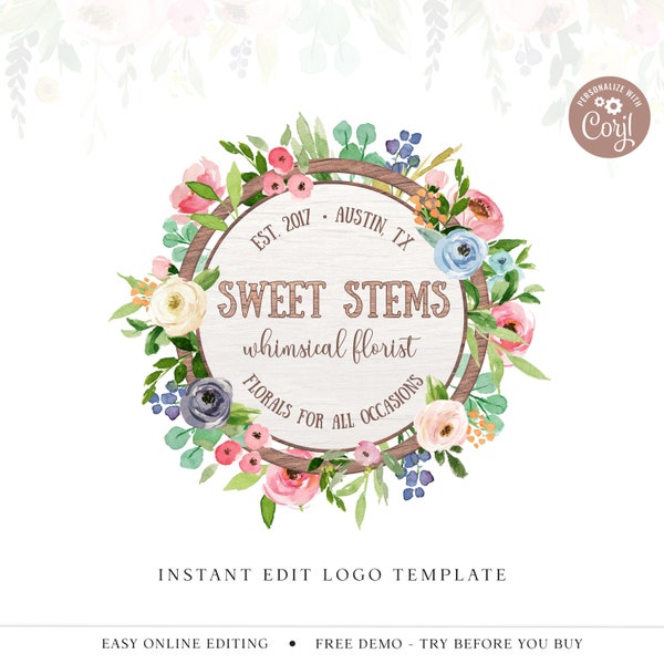 Wreath Logo - Etsy