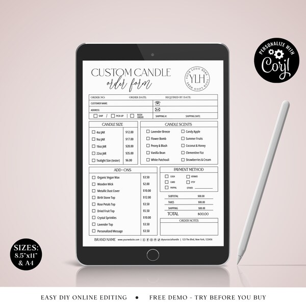 Custom Order Form - Etsy