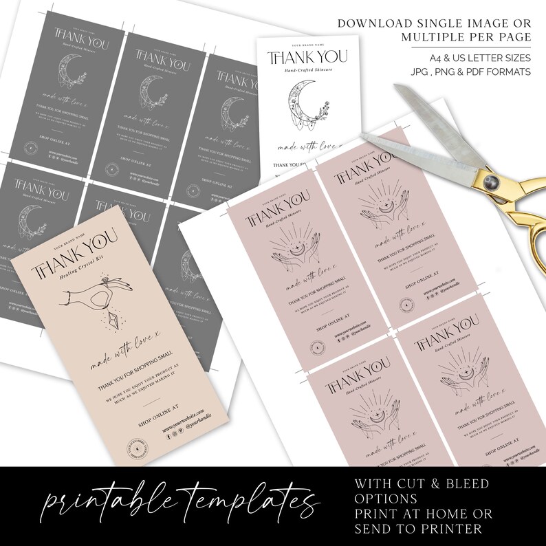 Editable Box Seal Label Template 3 Sizes DIY Edit Box Seal - Etsy