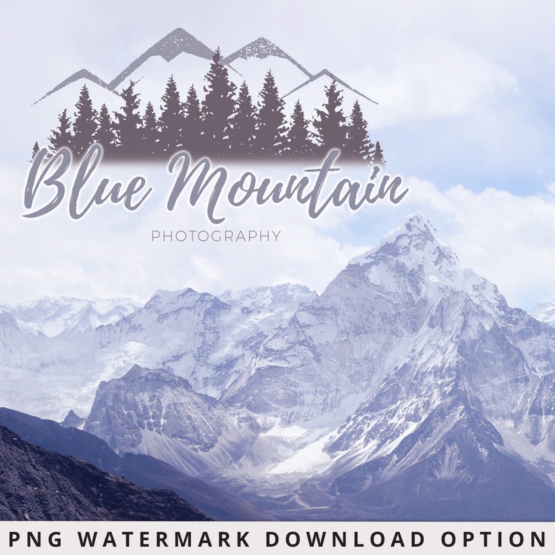 Editable Mountain Logo Template DIY Instant Edit Premade Logo - Etsy