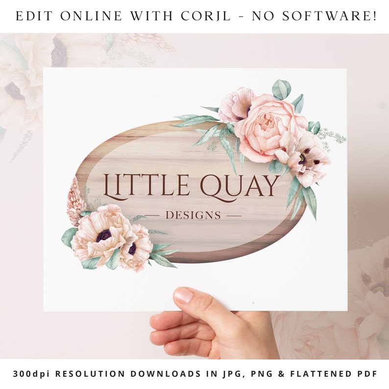 Editable Rustic Logo Template DIY Edit Farmhouse Business - Etsy