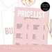 Editable Price List Template, A4 & US Letter Minimalist Pricing Guide ...