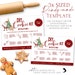 Editable Cookie Kit Instructions Template, 3 Sizes Printable Christmas ...