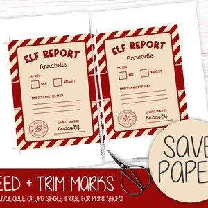 Elf Activity Template Kit, Printable Elf Hello Letter, Instant Download ...