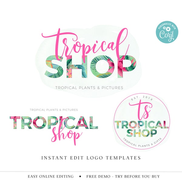 Tropical Logo - Etsy