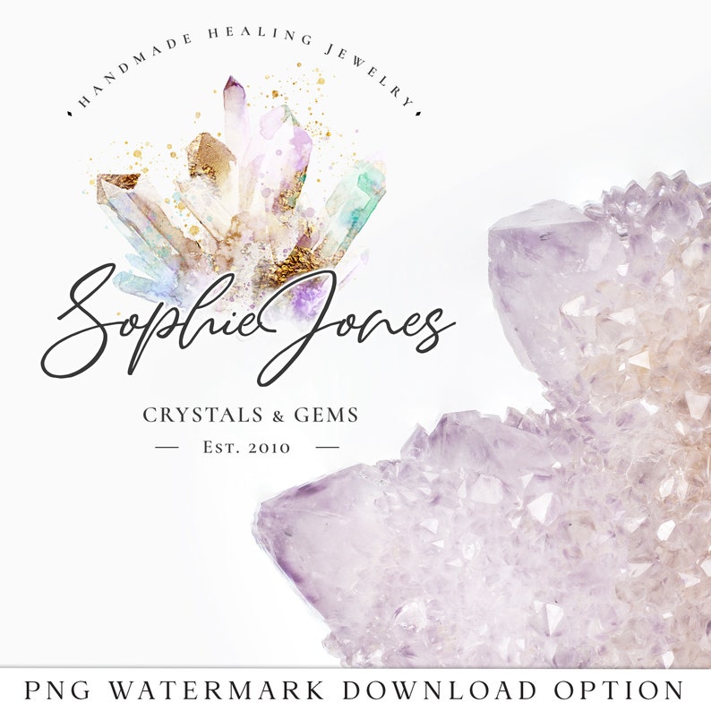 Editable Crystals Logo Template DIY Edit Business Logo - Etsy