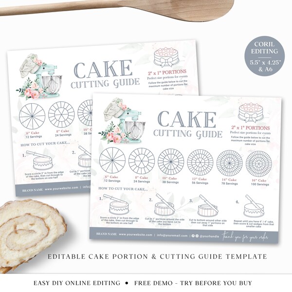 Editable 2 Tier Cake Template - Etsy
