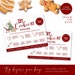 Editable Cookie Kit Instructions Template, 3 Sizes Printable Christmas ...