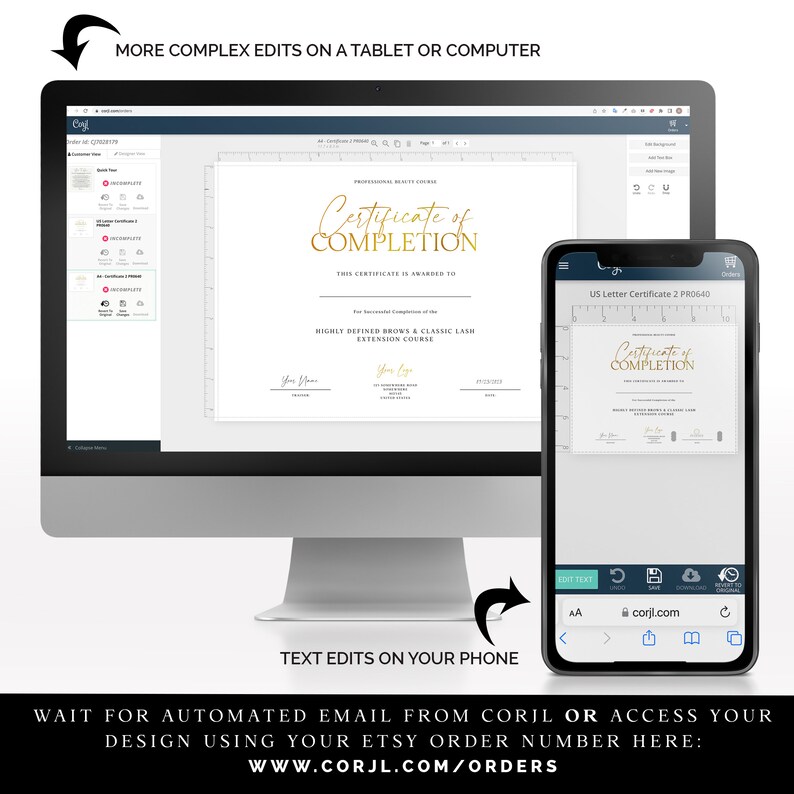 Editable Round Vintage Circular DIY Logo Template - Etsy