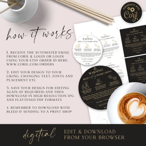 Reed Diffuser Warning Label Template 3 Sizes Editable - Etsy UK