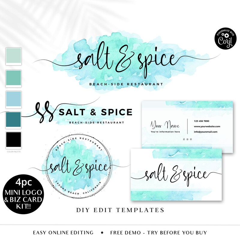 Turquoise Branding Kits - Etsy