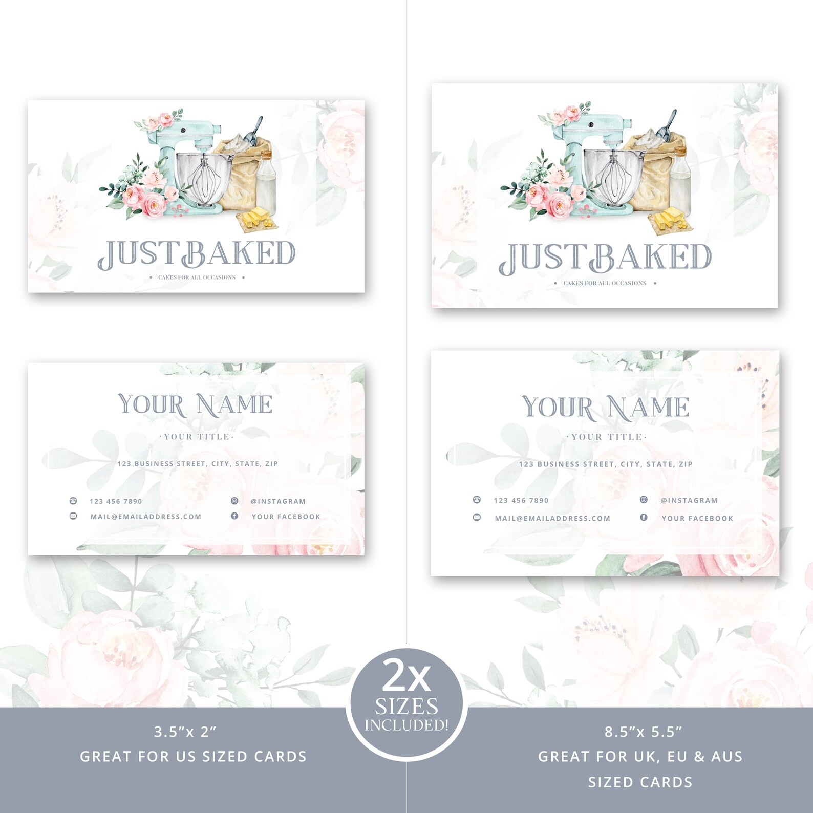 Editable Bakery Branding Bundle 6pc Essential Business Kit - Etsy