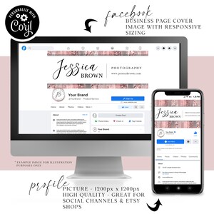 Editable Glitter Facebook Cover Template, DIY Edit Beauty Social ...