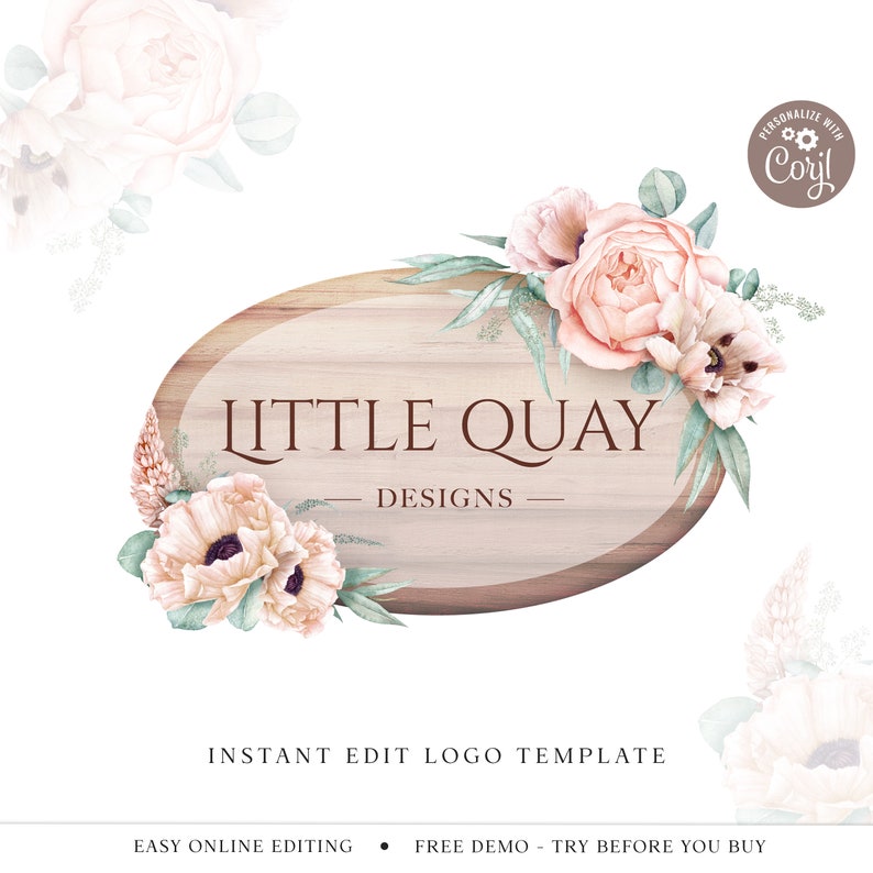 Editable Rustic Logo Template DIY Edit Farmhouse Business - Etsy