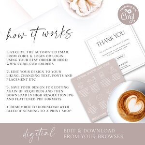 Crystal Jewelry Care Editable Template, 5 Sizes Minimalist DIY Edit ...