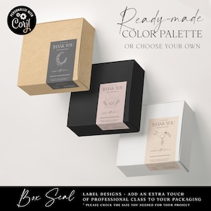 Editable Box Seal Label Template (3 Sizes) DIY Edit Box Seal Sticker ...