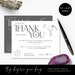 Editable Thank You Card Template, DIY Edit Thank You for Your Business ...