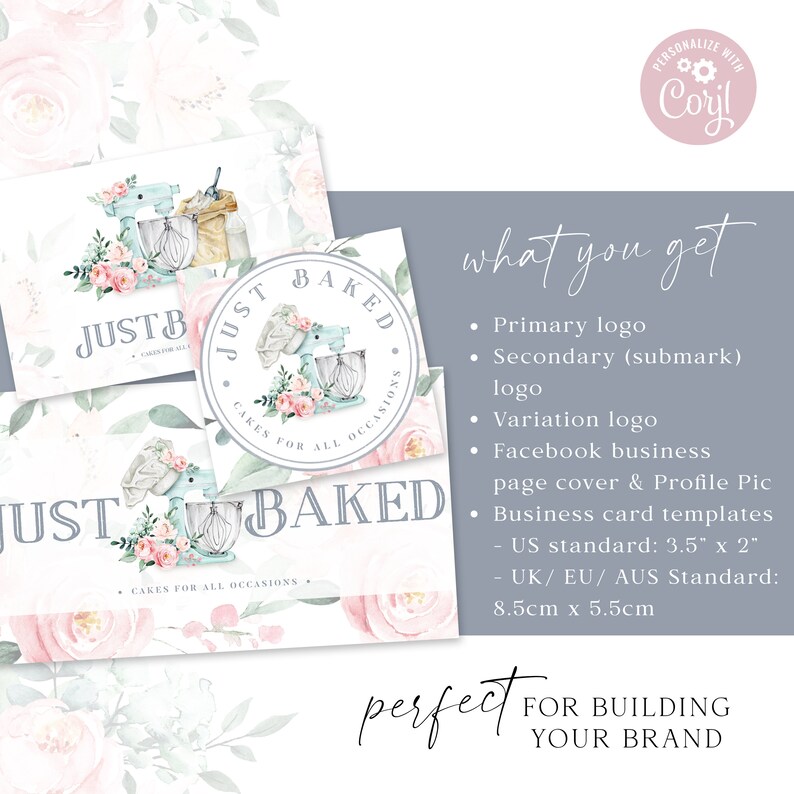 Editable Bakery Branding Bundle 6pc Essential Business Kit - Etsy