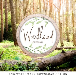 Editable Rustic Logo Template Editable Wood Affect Circle - Etsy