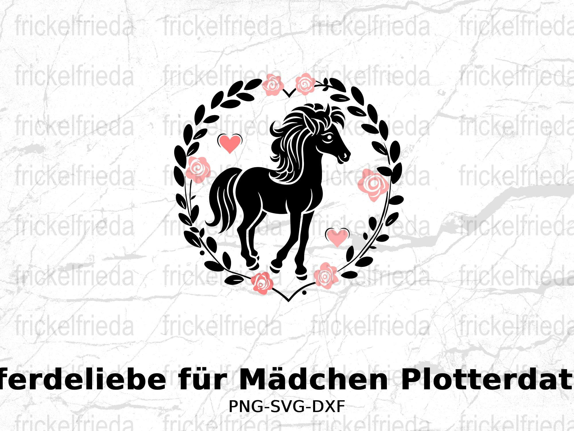 SVG Datei Pferd Plotterdatei süßes Pferd für Pferdemädchen, Reiterinnen als Pferdegeschenk für T ...