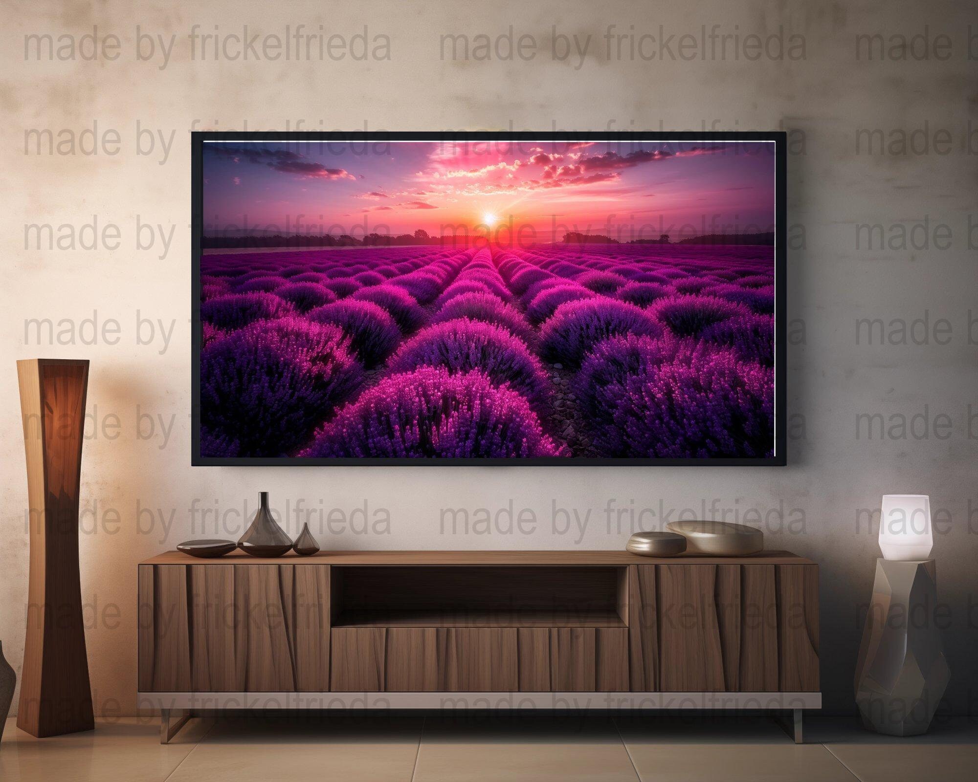Blooming Lavender Field Frame TV Art Digital Painting Television ...