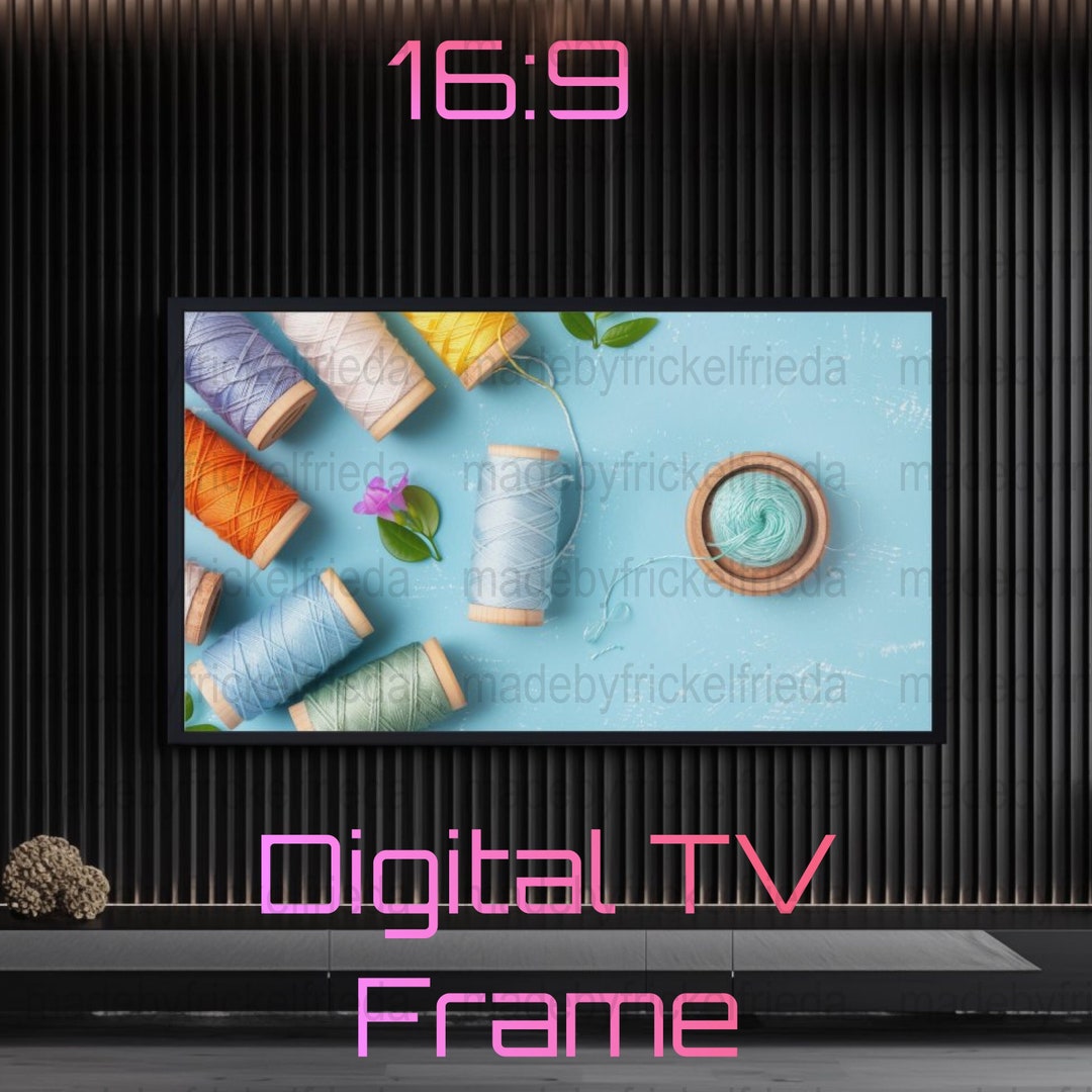 TV Frame Handcraft Diy Soothing Digital Tv Picture Digital Photo Frame ...