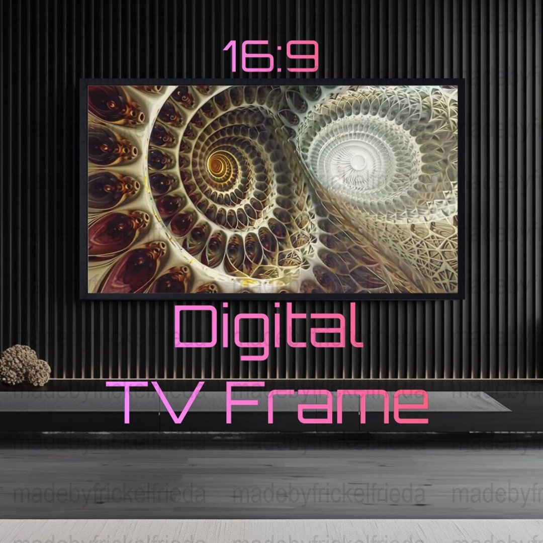 Complex Geometry Frame TV Abstract Digital Television Picture Digital ...