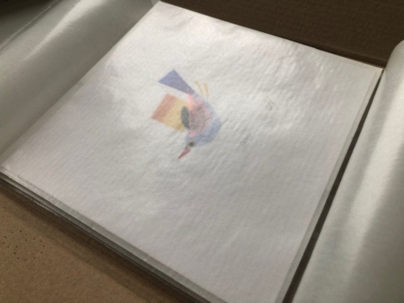 Collage de papier petit oiseau fait à la main 'Swoop' Petite œuvre d ...