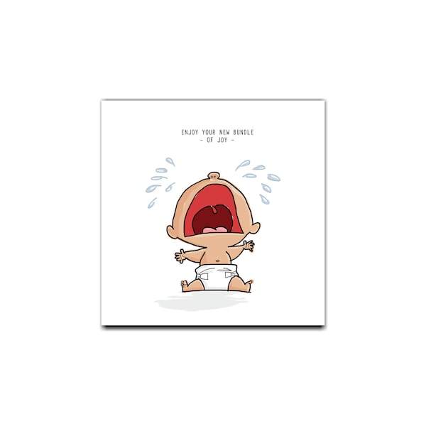 Crying Baby Card - Etsy