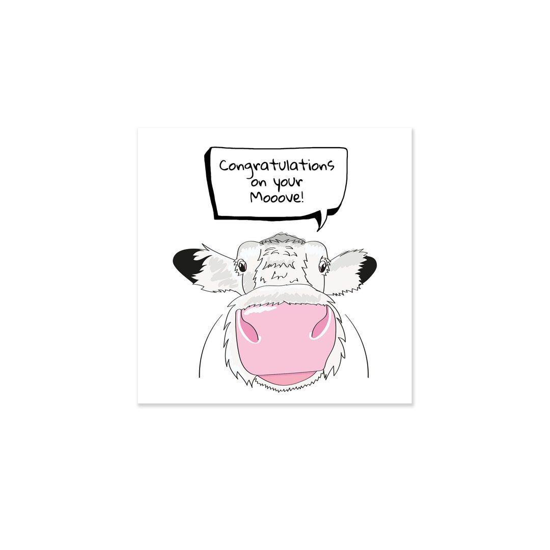 Congratulations on Your Move, New House, New Job - Etsy