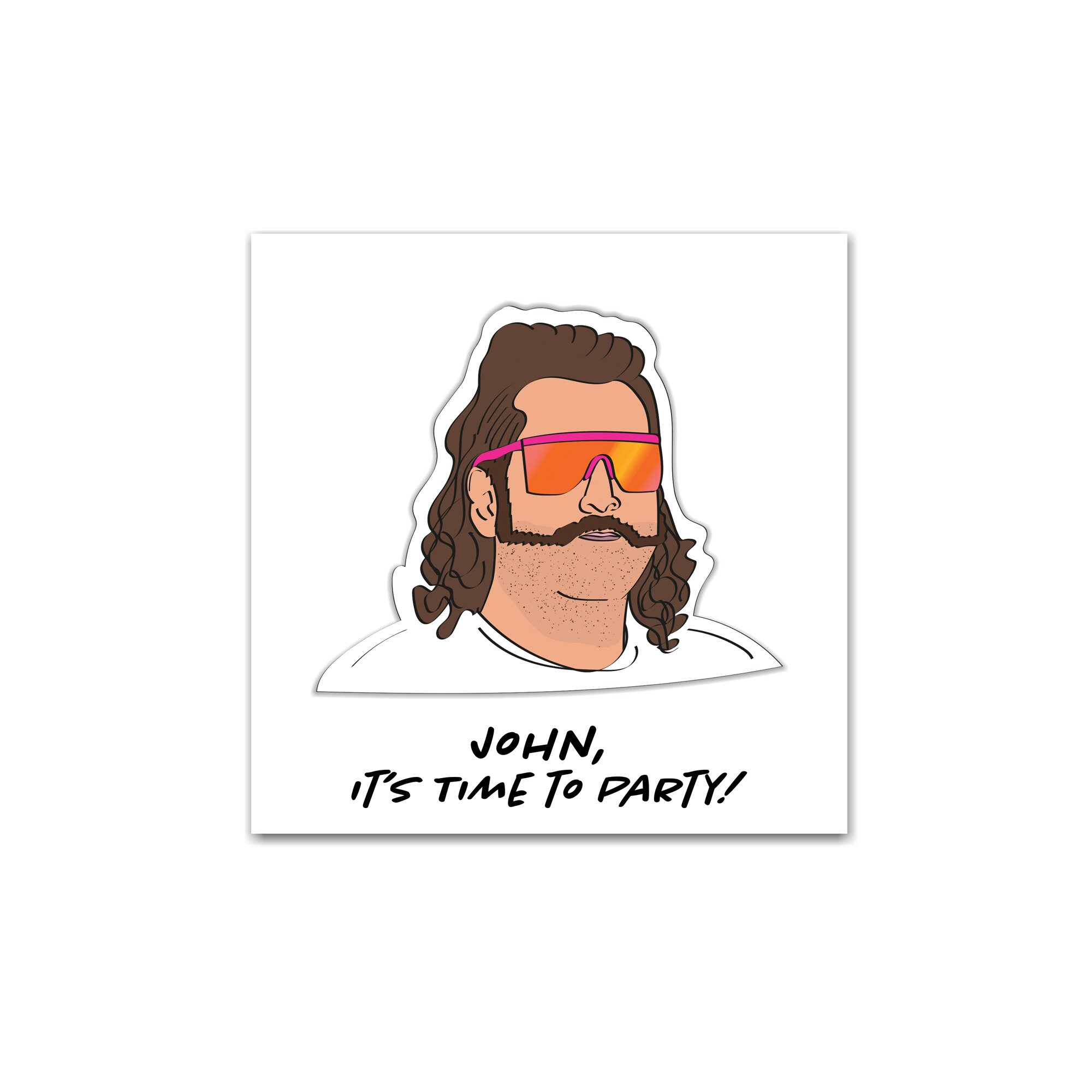 Mullet Birthday Card, Time to Party Card, Personalised Birthday Card - Etsy