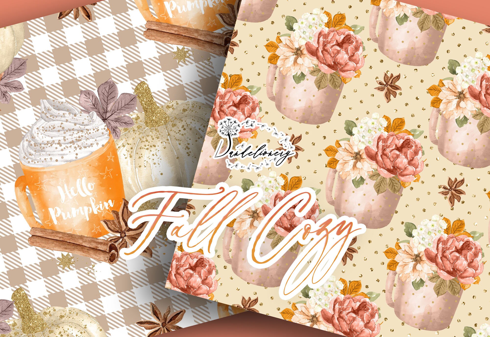 Fall Cozy Digital Design Thanksgiving Stickers Autumn Fall - Etsy