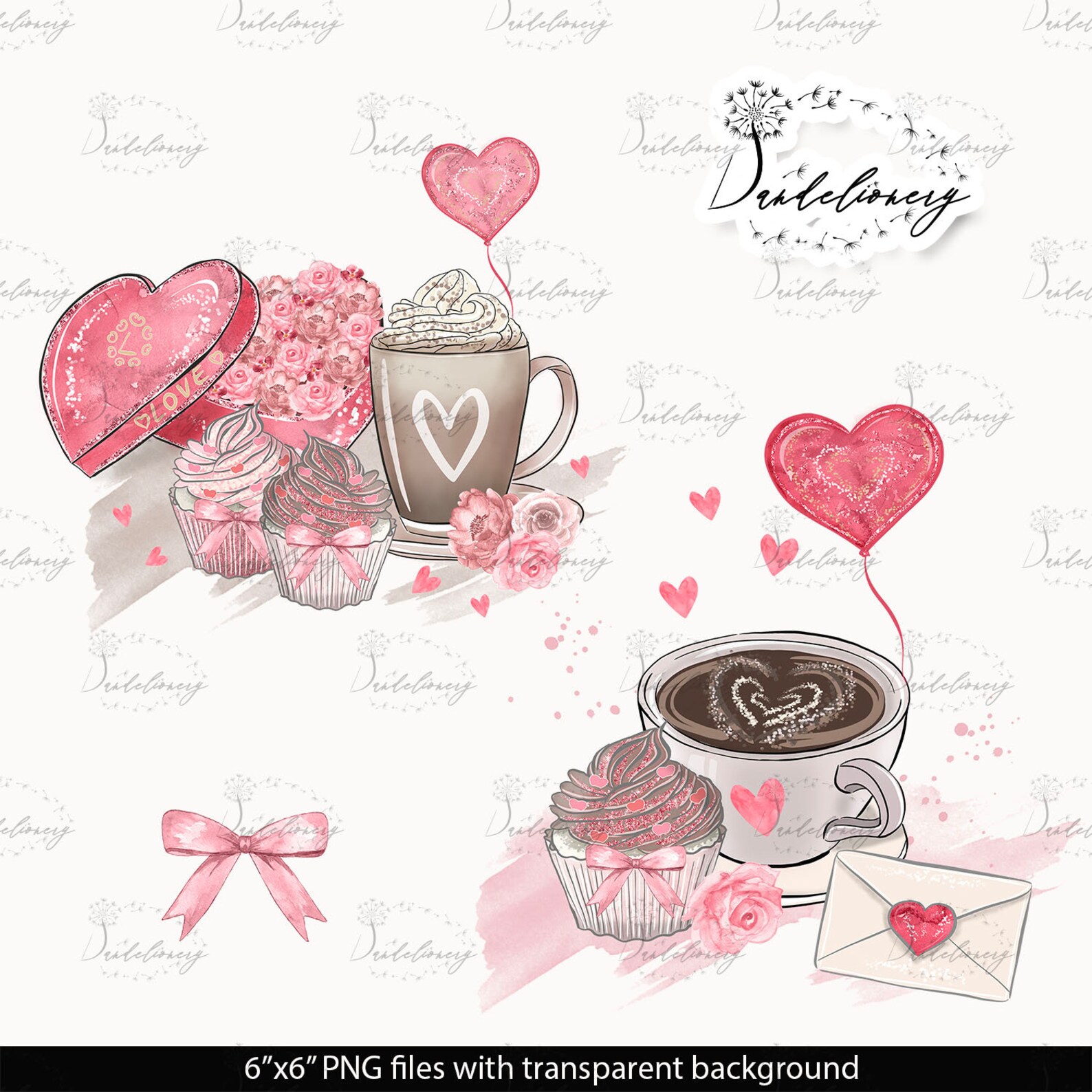 Be My Valentine Design Floral Box Heart Flower Clip Art - Etsy