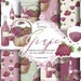 Watercolor Grape Digital Paper Pack, Fruit Pattern, Wine, Wine Bottle ...