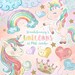 Watercolor Unicorns II. Clipart Rainbow Unicorns Download - Etsy Canada