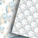 Watercolor Baby Elephant Digital Paper Pack Boy, Rainbows Digital Paper ...