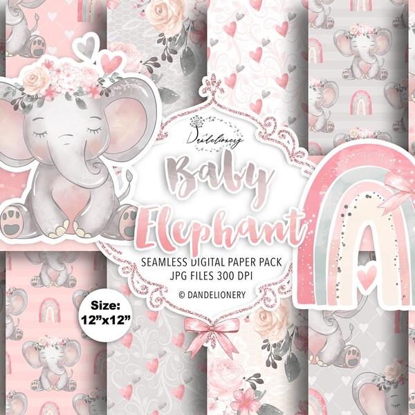 Baby Elephant - Etsy