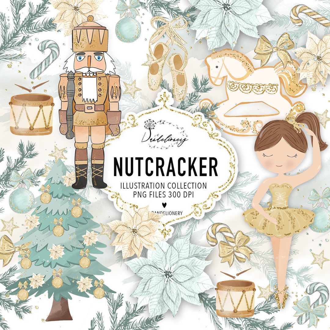 Christmas Nutcracker Design, Christmas Tree, Poinsettia, Christmas Clip ...