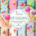 Watercolor Ice Creams Digital Paper Pack, Dessert Download, Instant ...