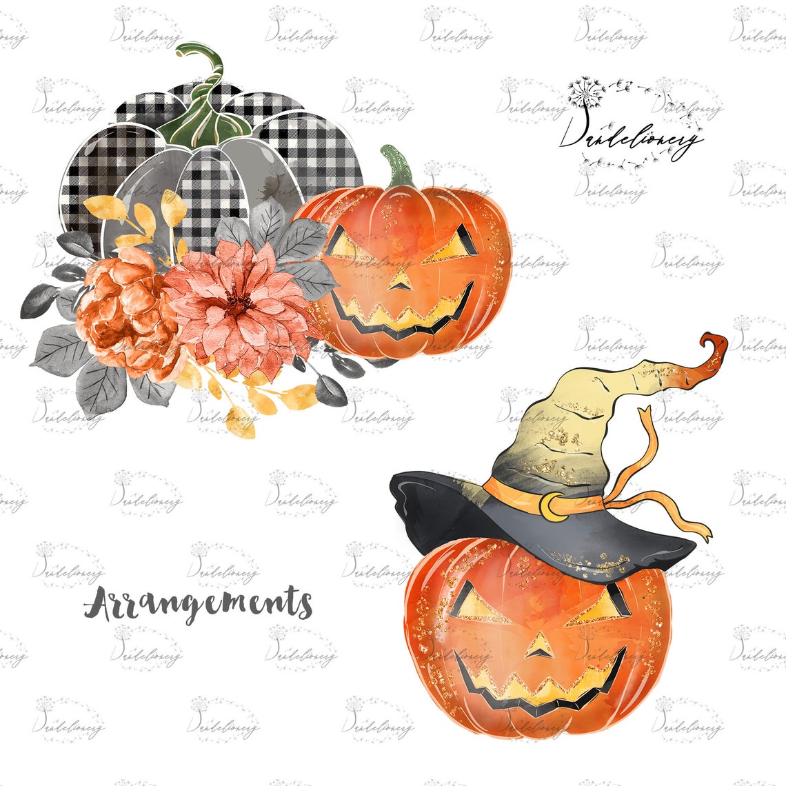 Happy Halloween Design Cute Halloween Clipart Halloween | Etsy
